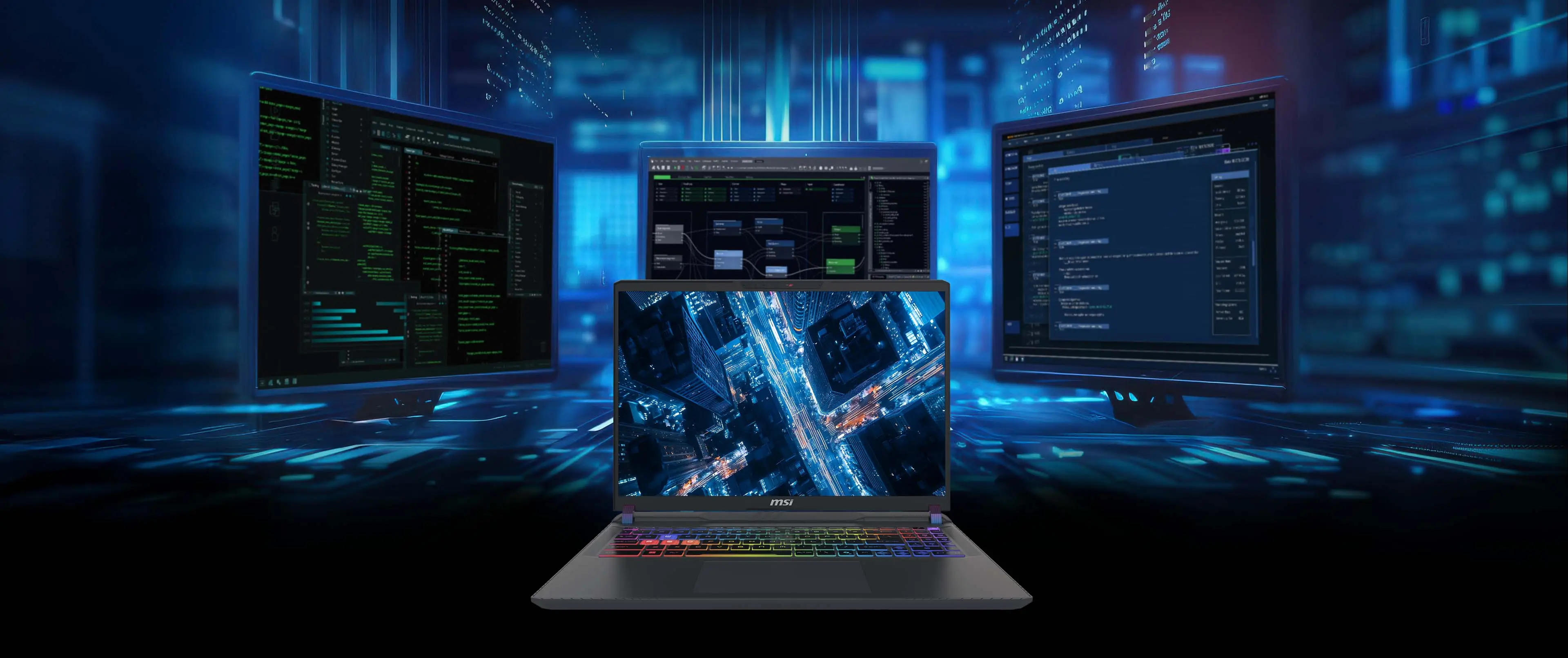 MSI - 16" GeForce RTX 5070 Ti Laptop GPU - Intel Core Ultra 9 275HX - 32GB Memory - 2 TB SSD ...